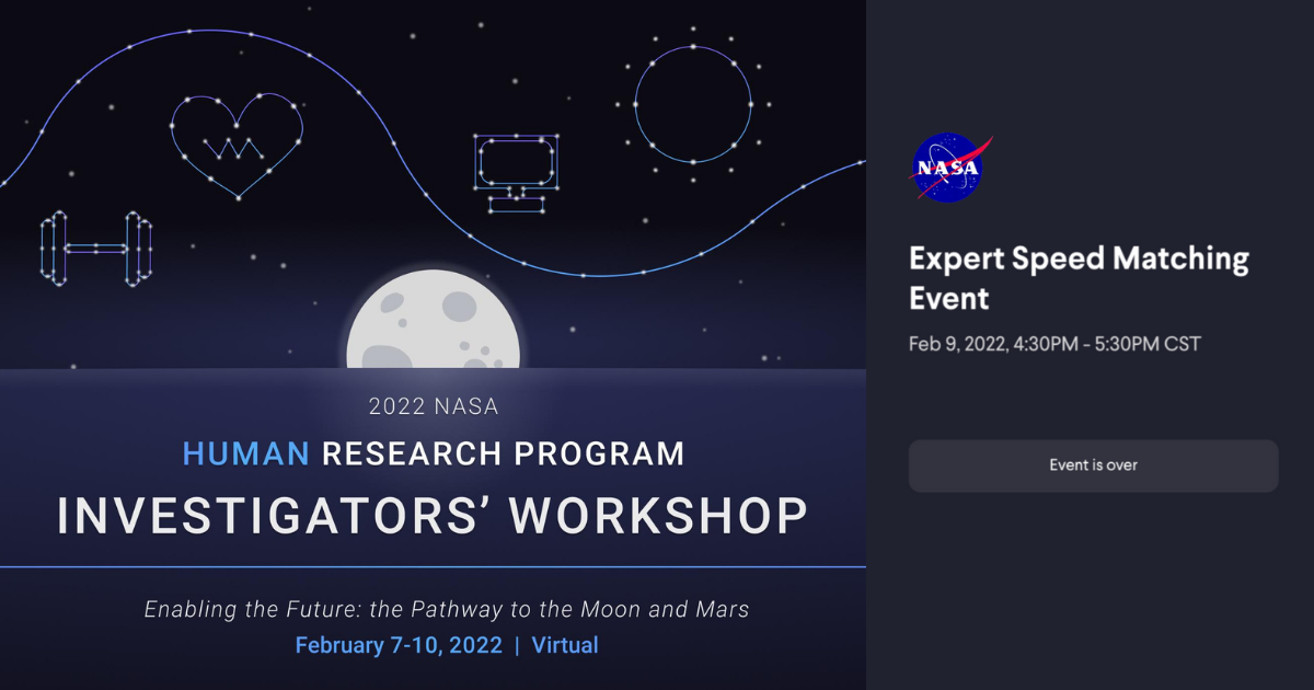 NASA Human Research Program virtual event- Frameable Events